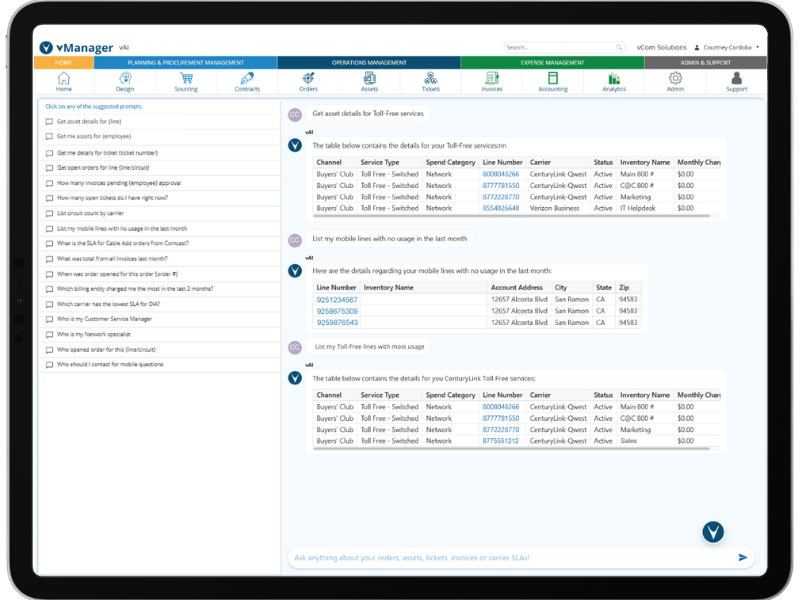 vManager | IT Management Platform | TEM Software | vCom